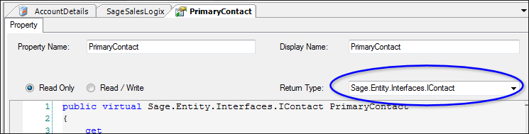 Custom Entity Properties and Displaying the Primary Contact on the ...